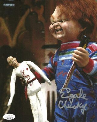 ED GALE signed 8x10 Photo Child’s Play Chucky Doll JSA Authentication ...