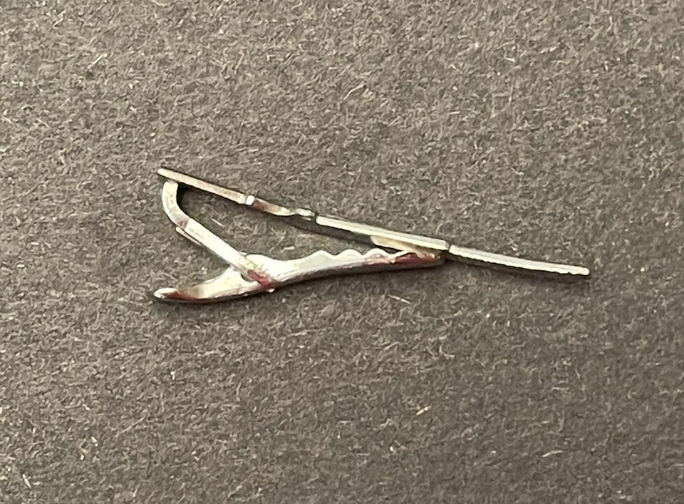 Men’s Vintage Hickok USA Hunting Rifle Shotgun Silver Tone Tie Clasp ...