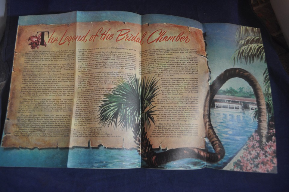 1954 Floridas Famous Silver Springs Bridal Chamber Legend | eBay