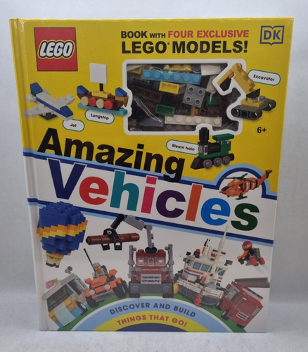 2021 Lego/DK - AMAZING VEHICLES Book with 4 Exclusive LEGO Models - New ...