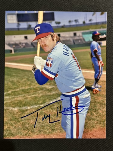 Toby Harrah 8x10 Signed Glossy Color Photo w/COA; 1976 Era Texas Rangers | eBay