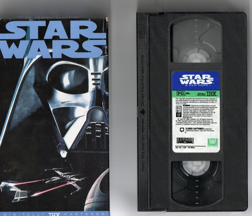 STAR WARS THX DIGITALLY MASTERED VHS VIDEO TAPE 1995 A NEW HOPE ...