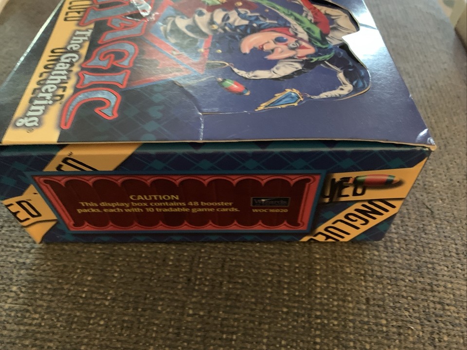 MTG 1 Empty UNGLUED Booster Box - Magic the Gathering - No Packs ...