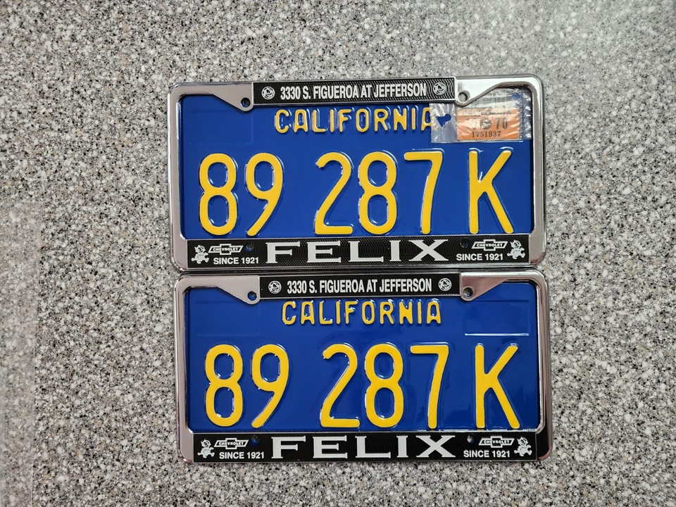 1970 California Commercial License Plates, 1970 Validation, Pro ...