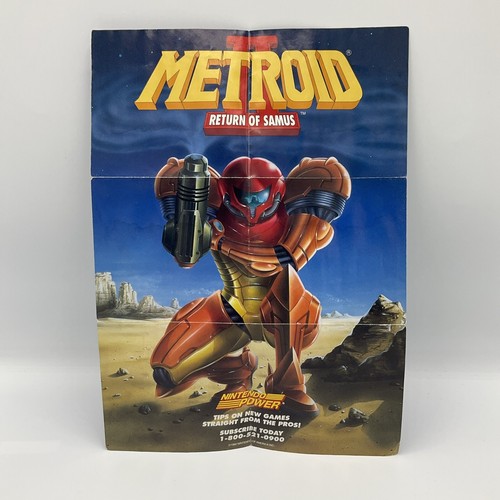 Metroid II 2 Return of Samus Nintendo Power Game Boy Poster Insert DMG ...
