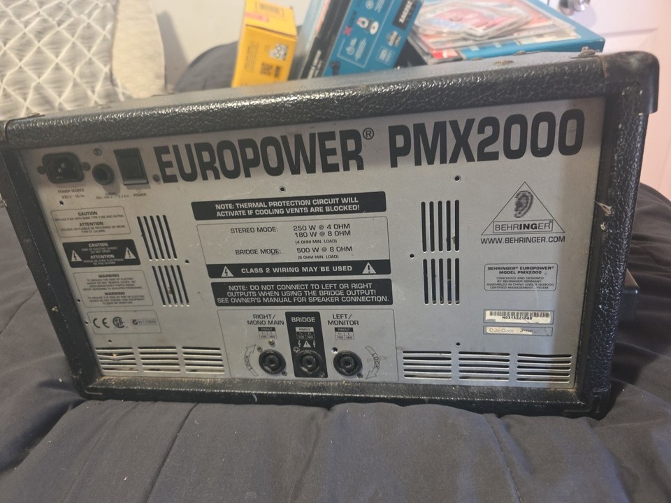 Behirnger Europower Pmx2000 Mixer PA Amplifier Head | eBay