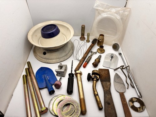 Vintage Junk Drawer Metal Lot Tools Antiques Flea Market Stock | eBay