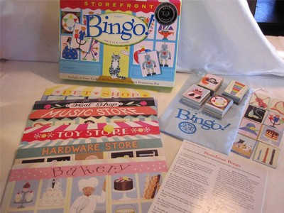 Storefront Bingo By eeBoo-2 to 6 players Ages 3+ Vocabulary Enrichment ...