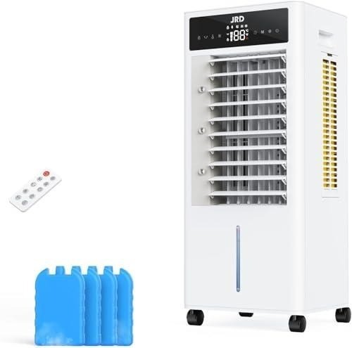 Jrd Portable Air Cooler – 3 Speeds, Timer, Dual Water Tank, Remote ...