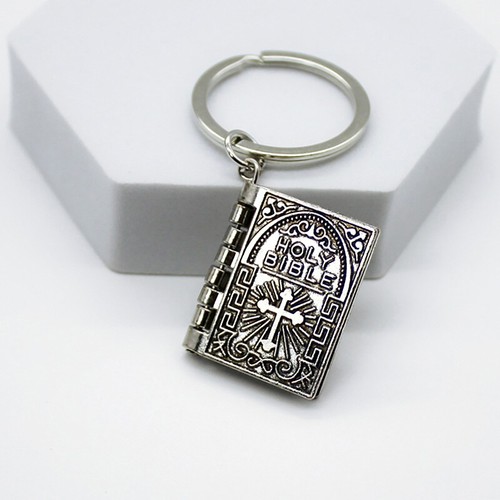 Mini Bible Keychains English HOLY BIBLE Religious Christian Jesus Cross ...