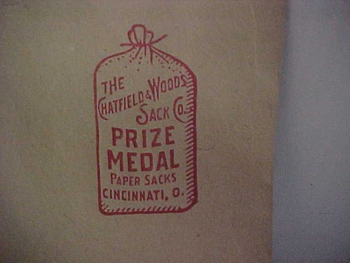 Vintage Corn Meal Mill Paper bag sack old stock packaging Florida Ohio ...