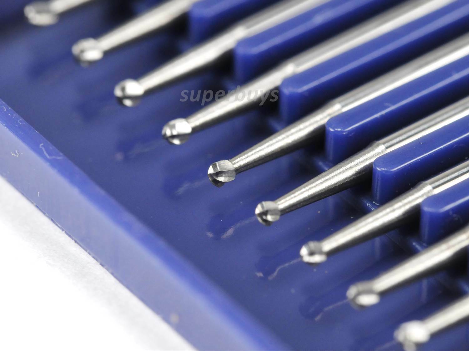 10pcs FG2 Tungsten Carbide Dental Lab Drill Steel Burr Burs Fissure ...