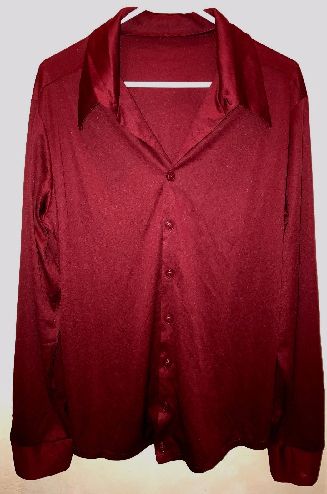 mens NEW NWOT rust color SHIRT TOP HALLOWEEN COSTUME size large / XL ...