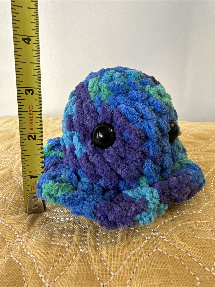 Handmade Crochet Amigurumi The Cute Mini Octopus 🐙 Plush/Plushie Blue ...
