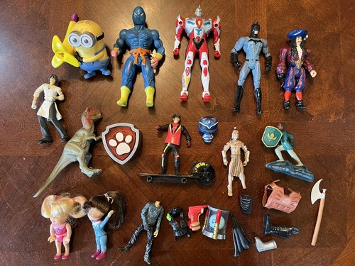 Lot of Action Figure Toys Batman Disney Dinosaur Minions Paw Patrol ...