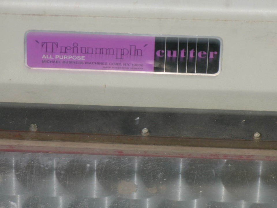 Triumph Guillotine Commercial Paper Cutter Shear Trimmer | eBay
