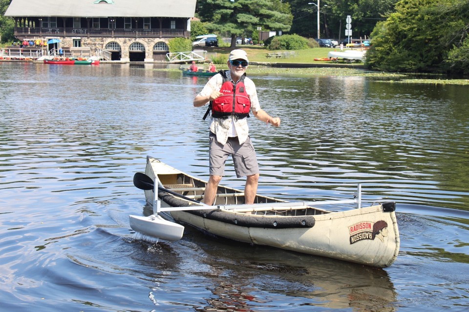 Canoe Stabilizer w/ Square Post Option to Make Floats Self-Aligning ...