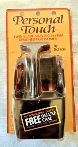 Vintage Schick Personal Touch Razor Shaving System With Deluxe Case New ...