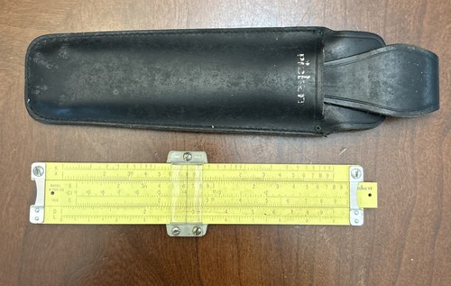 Vintage Pickett N-200-ES Trig Pocket Slide Rule W/ Case Trigonometry ...