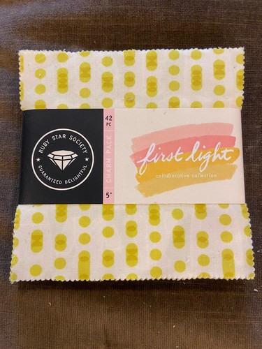 MODA FABRIC RUBY STAR FABRIC CHARM PACK 42 first light new 5 inch metallic | eBay