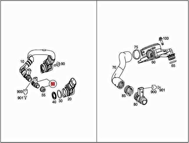 Mercedes-Benz 6420160330 Genuine OEM Factory Original Breather for sale ...
