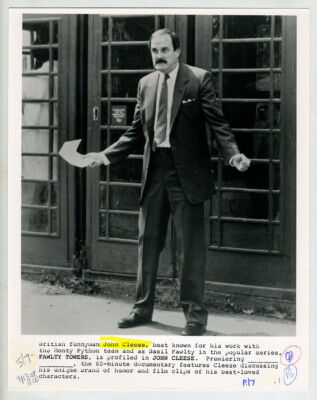 PBS B&W Photo Approx 8x10- Monty Python/Fawlty Towers- John Cleese | eBay