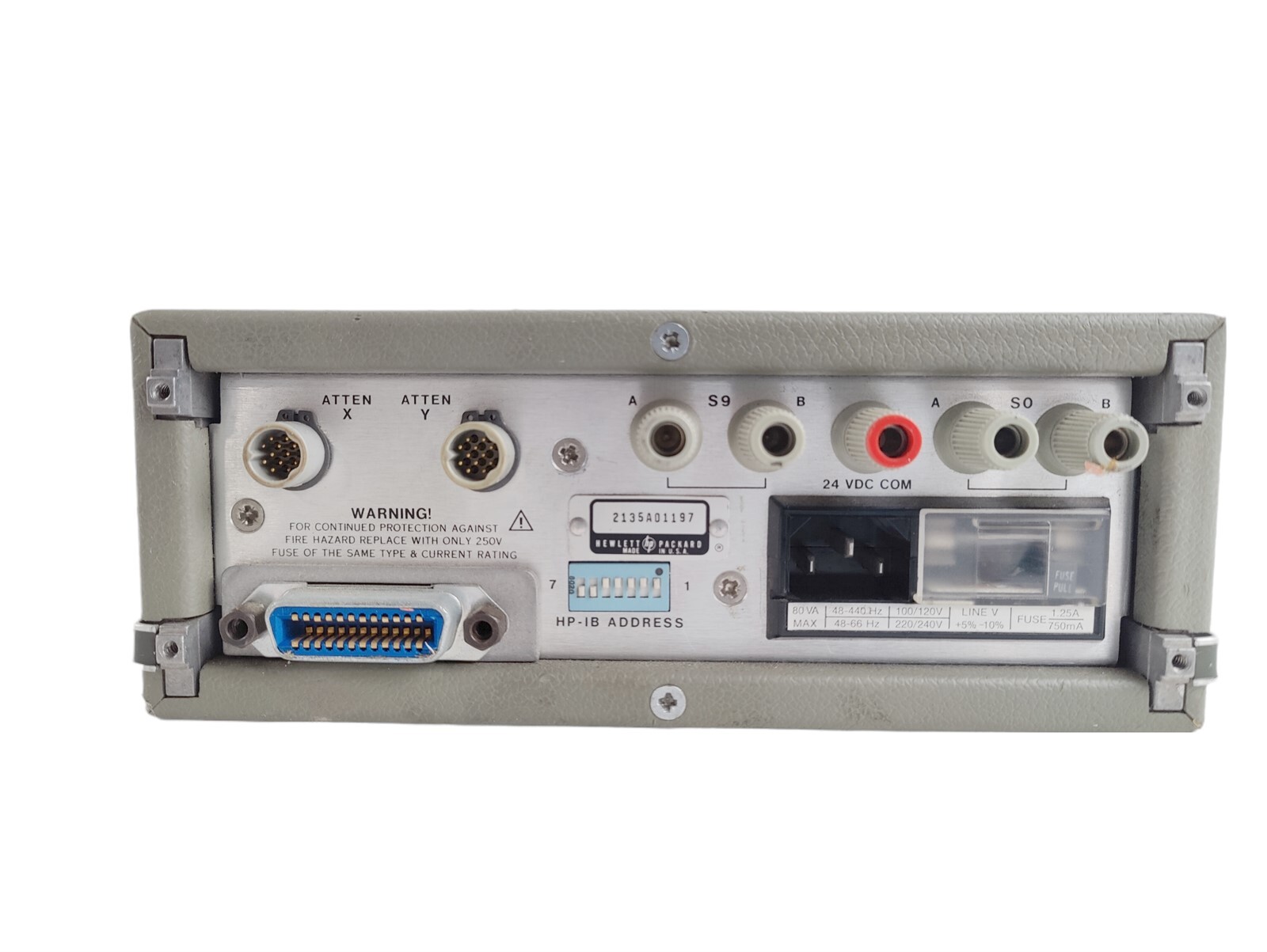 Hewlett Packard HP 11713A Attenuator Switch Driver 24V Relays GPIB ...