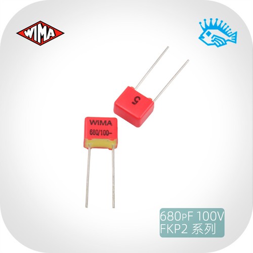 680pF 100V FKP2 WIMA 681/n68 Audio Film Capacitor 5% pitch 5mm copper ...