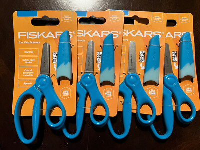 Fiskars Blunt-tip Kids Scissors (5 in.) with Sheath Safety-Edge Ages 4 ...