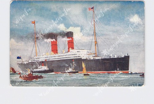 PPC Postcard Cunard Ship RMS Caronia Artist Rendering | eBay