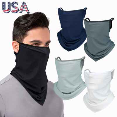 Fishing Face Mask Sun Shield Neck Gaiter Balaclava Neckerchief Bandana ...