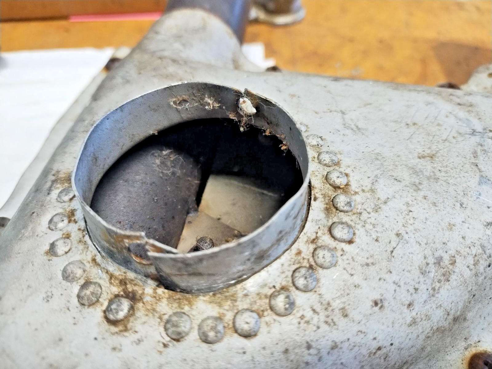 Aeronca 7 AC RH Exhaust Stack with Heat Shield, P/N 05-08710, Used | eBay