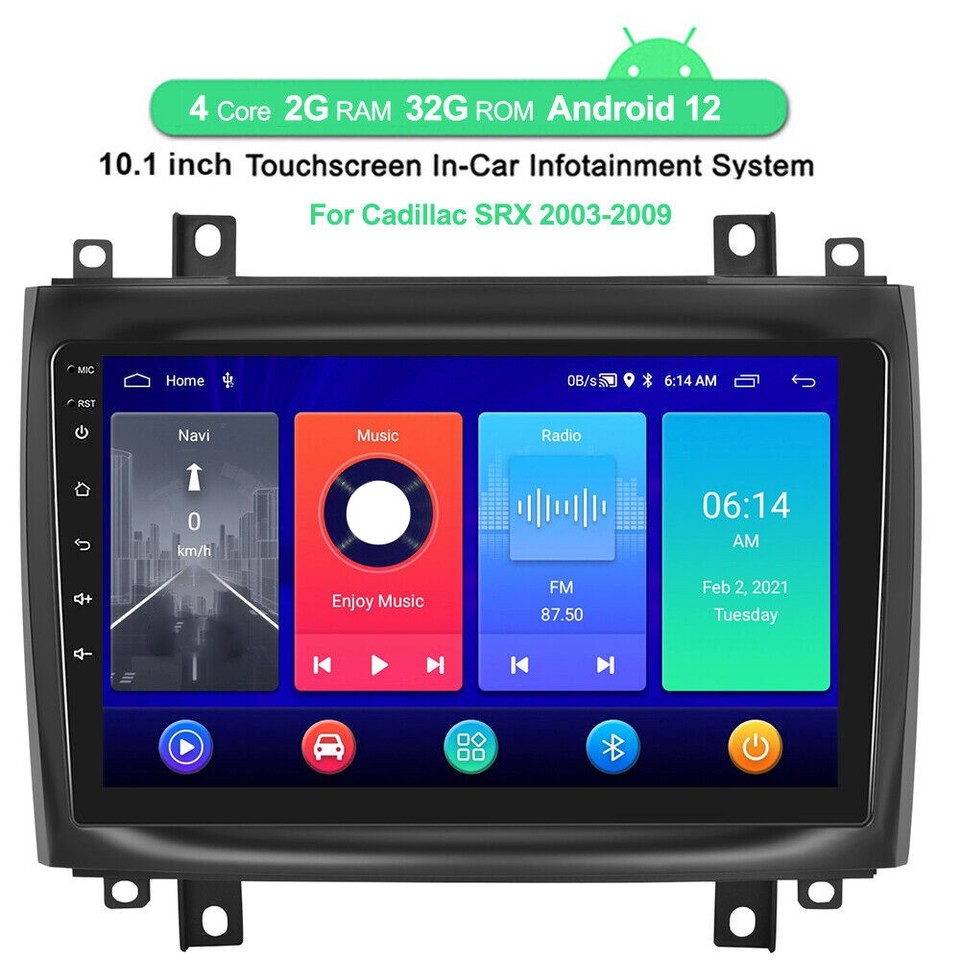 2+32GB GPS Navi Carplay Stereo Radio Android 13 For 2003-2007 Cadillac ...