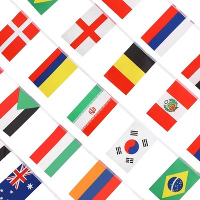 200 Pcs Country Flag Banner Flags of The World Bunting International ...