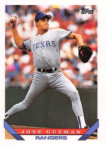 Jose Guzman 1993 Topps 253 Texas Rangers Baseball Card | eBay