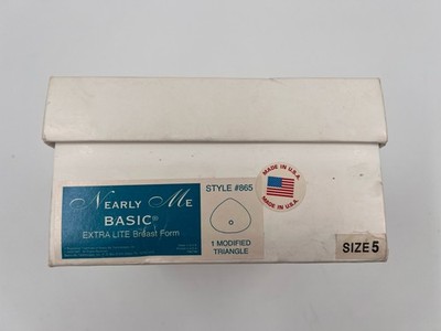 Nearly Me Basic Extra Lite Silicone Breast Form Style 865; Size 5 Made ...