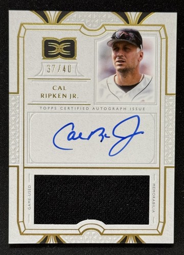 2024 Topps Definitive Collection - Cal Ripken Jr. Relic On Card Auto ...
