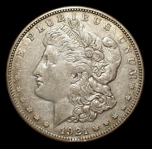 1921-S Morgan Silver Dollar, Scarce "Thornhead" VAM-1B6 Variety, XF | eBay