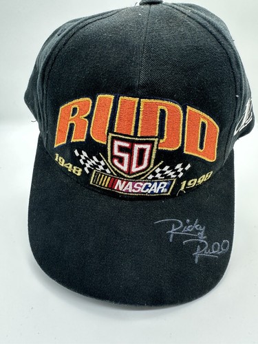 Vintage RICKY RUDD 90s NASCAR 50th Snapback RARE Cap Hat VTG Logo ...