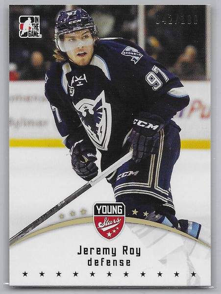 2014-15 In The Game Young Stars - Gold #14 Jeremy Roy /100 (RC) for ...
