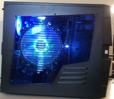 desktop computer-APEVIA X-Hermes Black / Blue Steel ATX Mid Tower (hot ...