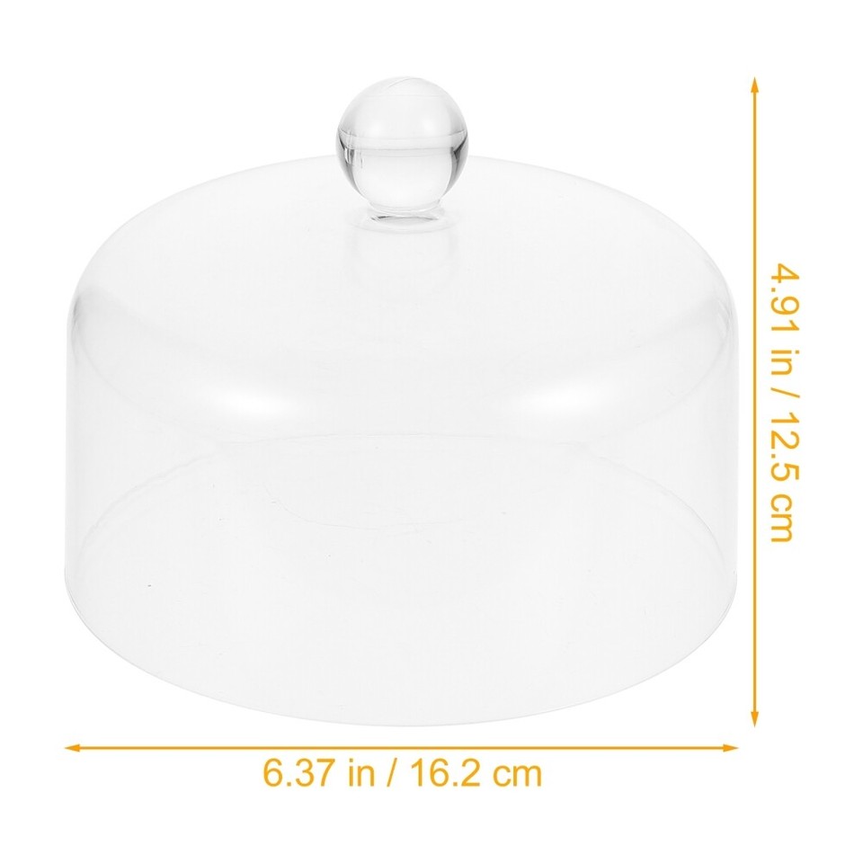 Acrylic Round Cake Dome Cover Transparent Food Cover Dome Dessert ...