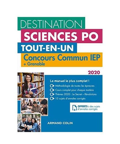 Destination Sciences Po - Concours commun IEP 2020 + Grenoble: Tout-en-un (2020) 2200626991 | eBay