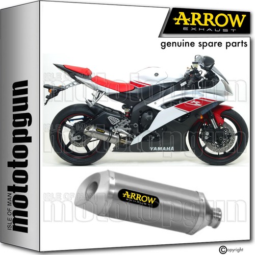Exhaust aluminium steel end cap thunder arrow yamaha yzf 600 r6 12/16 ...