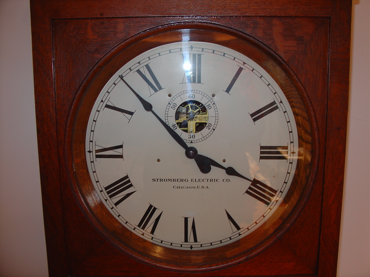 STROMBERG ELECTRIC CO. Master TimeClock (Pendulum style) WORKING ...