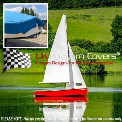 Gp14 Dinghy Mast Up Premium Tailored Waterproof Sailing Boat Cover Blue ...