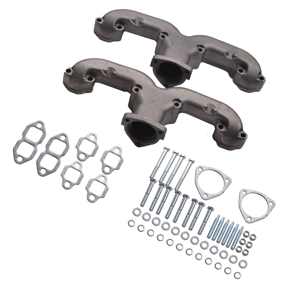 Exhaust Manifolds Rams Horn Style Fits Small Block Chevy SBC 283 305 327 350 400 | eBay