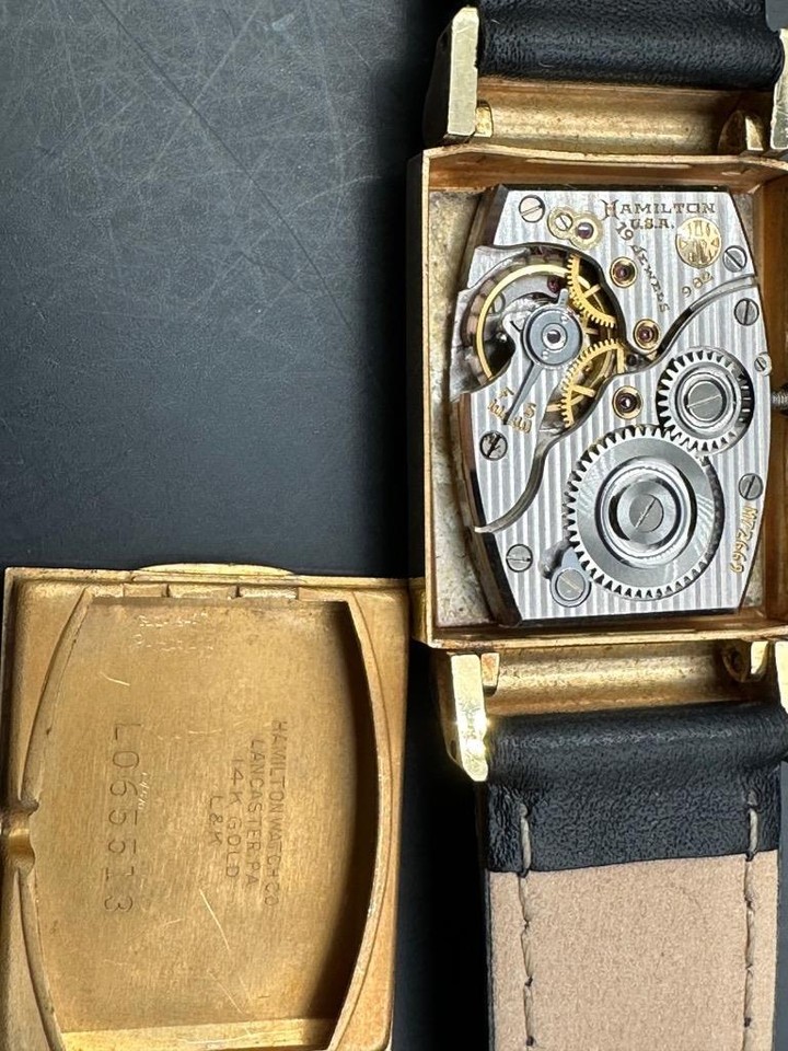 Vintage 1940s 14kt Gold Hamilton Barton Mechanical Dress watch. | eBay