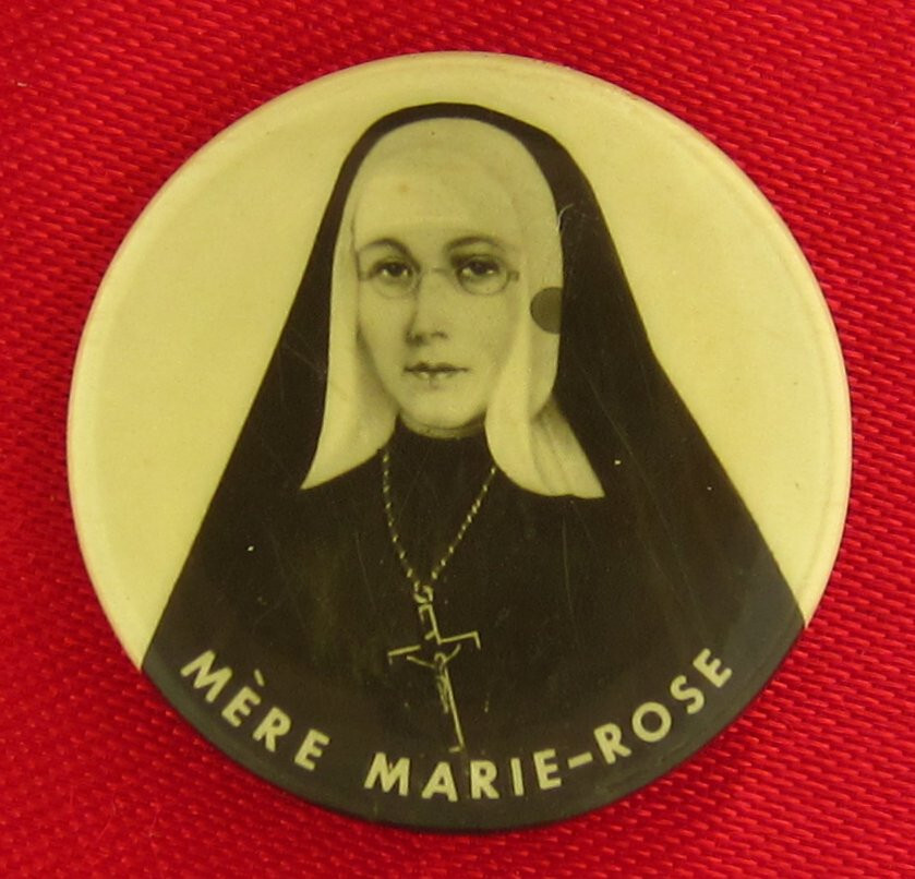 Vintage BLESSED MARIE ROSE DUROCHER Pin FOUNDRESS SISTERS OF HOLY NAMES Small | eBay