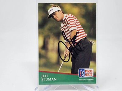 1991 Pro Set PGA Tour #1 Jeff Sluman Auto Signed COA BUF | eBay